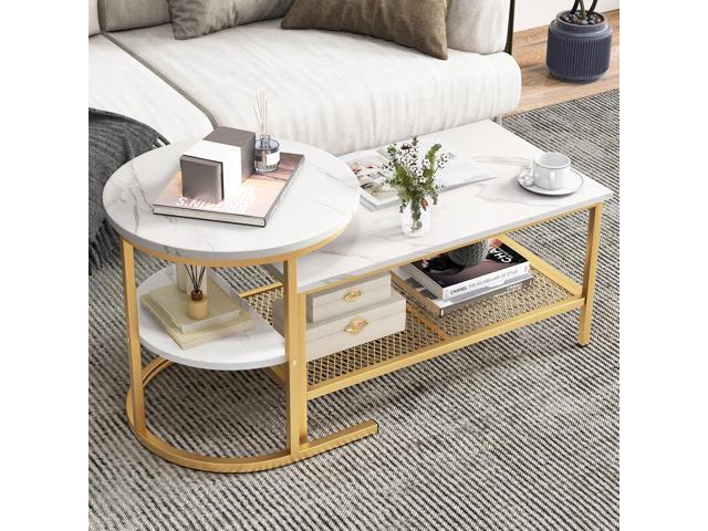 Click here for KOTEK Nesting Coffee Table Set of 2  Detachable Re... prices