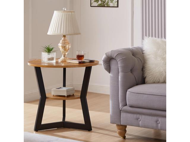 Click here for End Table  Round Wood End Table for Living Room wi... prices