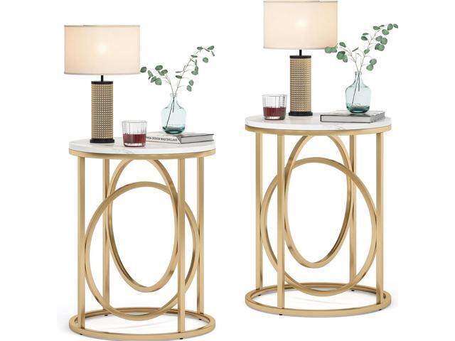 Click here for Tribesigns Round End Table for Living Room Set of... prices