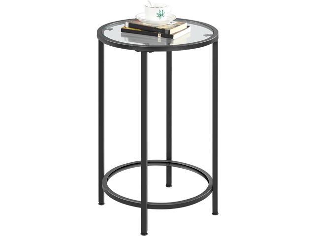 Click here for Yaheetech Glass End Table  Round Side Table  Small... prices