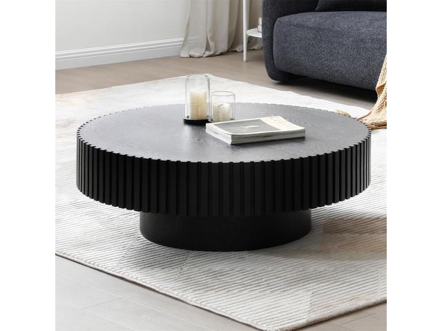 Click here for Round Coffee Table for Living Room  Accent Fluted... prices