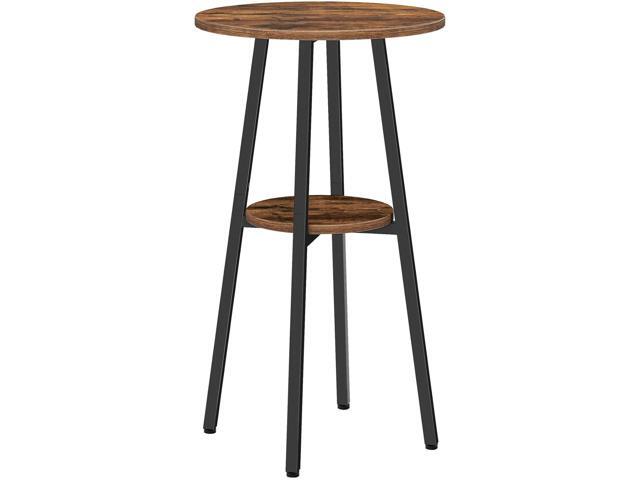 Click here for HOOBRO Bar Table  Round Pub Table  2-Tier with Sto... prices