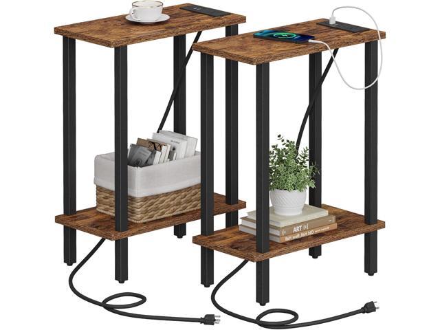 Click here for TUTOTAK Small End Table with Charging Station  Nar... prices