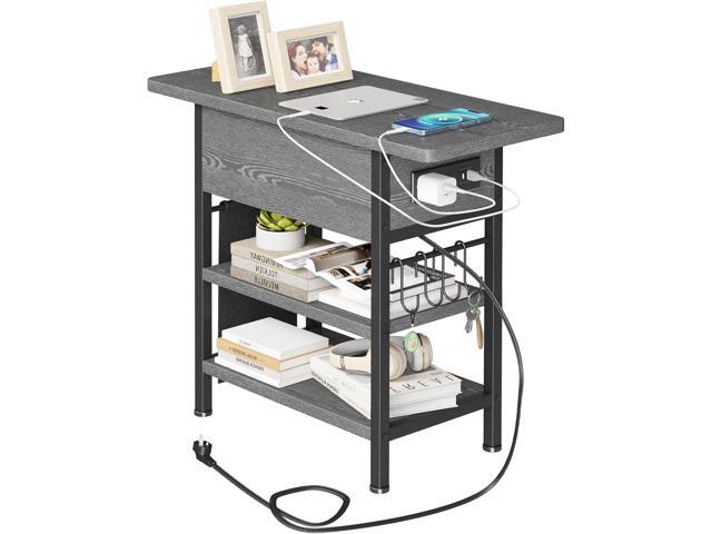 Click here for End Table with Charging Station  Flip Top Nightsta... prices
