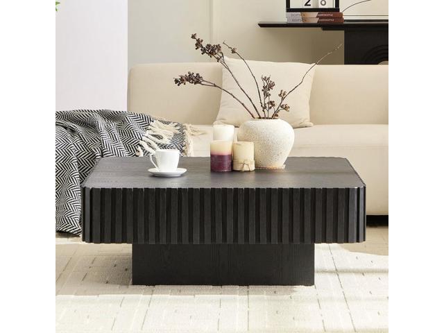 Click here for Square Coffee Table for Living Room  Accent Fluted... prices