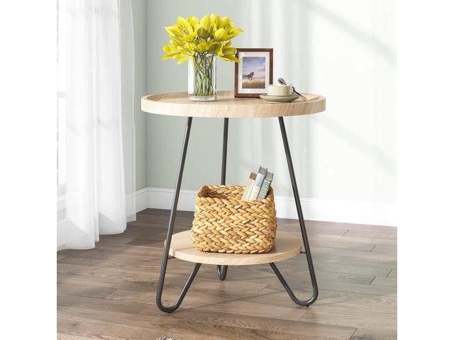 Click here for Tribesigns Round Side Table  2-Tier End Table with... prices