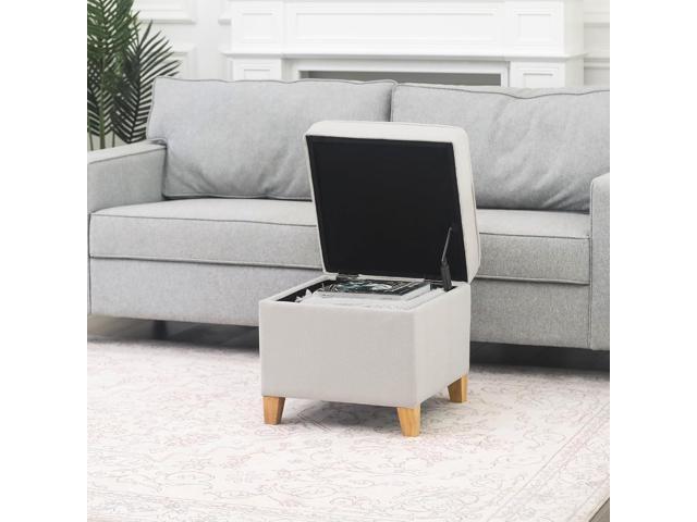 Click here for Adeco 17.5 Square Fabric Ottoman with Storage - Up... prices