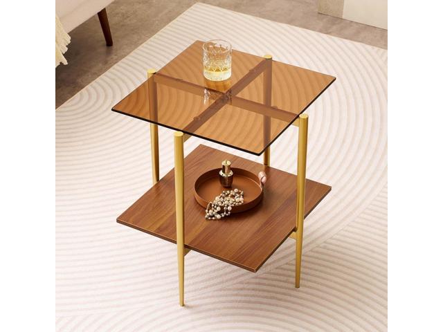 Click here for Glass End Table  Mid-Century Modern Design Sofa Ta... prices