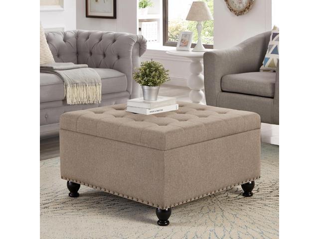 Click here for Oversized Square Ottoman Storage Bench for Living... prices