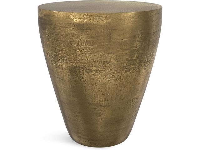 Click here for SIMPLIHOME Cavan Metal Side Table in Antique Brass... prices