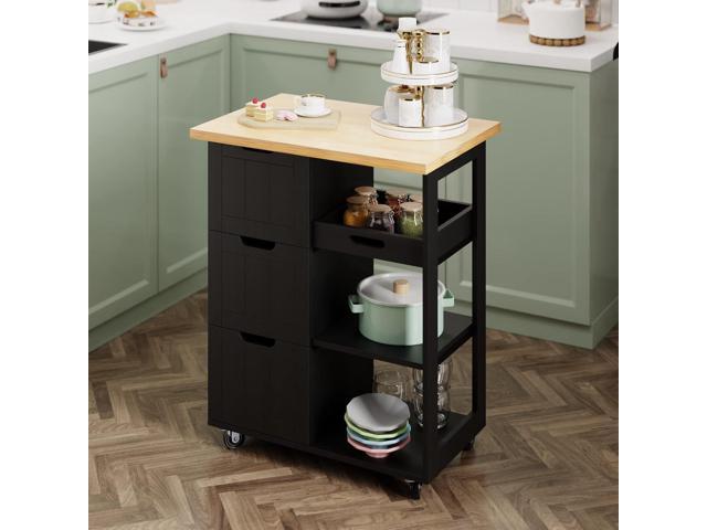 Click here for SUNLEI Kitchen Island with Storage Cart Rolling Co... prices