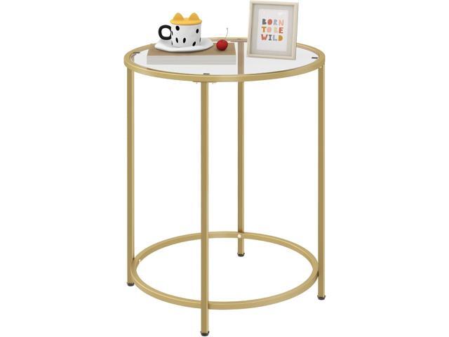 Click here for 19.7 Round Glass End Table  Round Bedside Table wi... prices