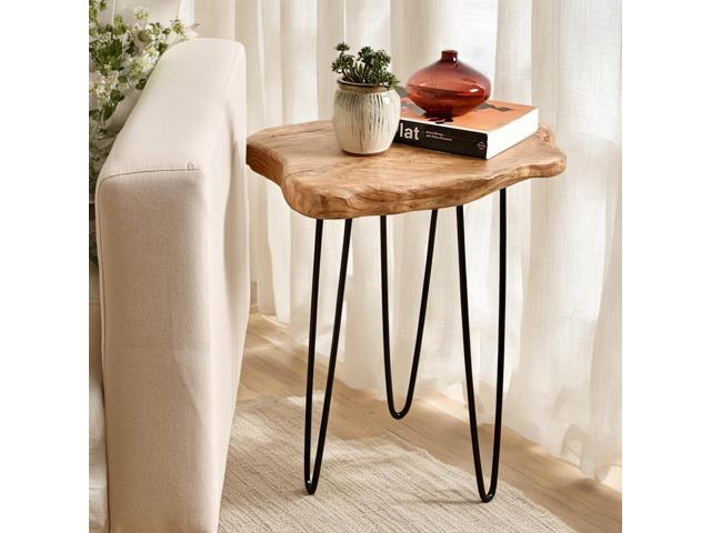 Click here for WELLAND Live Edge Cedar End Table  Unique Desktop... prices