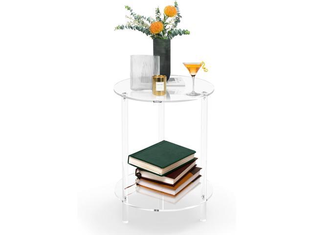 Click here for Clear Acrylic Round Side Table for Small Spaces  A... prices