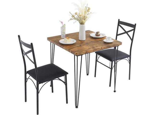 Click here for VECELO 3-Piece Dining Room Kitchen Table and Pu Cu... prices