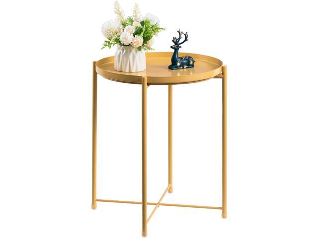 Click here for HollyHOME Round Metal Side Table  Outdoor Small Fo... prices