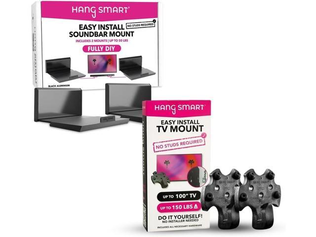 Click here for HangSmart TV & SoundBar Mount Bundle No Stud Easy... prices