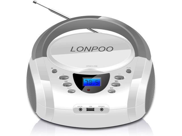 Click here for LONPOO CD Players Portable Boombox with FM Radio/U... prices