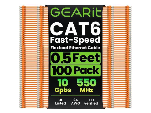 Click here for GEARit 100-Pack Cat6 Patch Cable 0.5 Foot / 6 Inch... prices