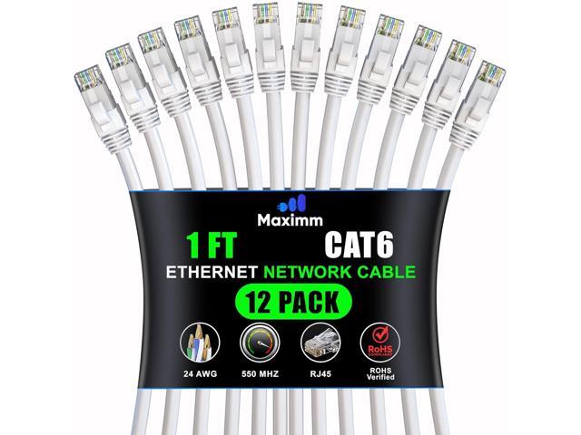 Click here for Maximm Cat 6 Ethernet Cable 1 ft (12-Pack) - High-... prices