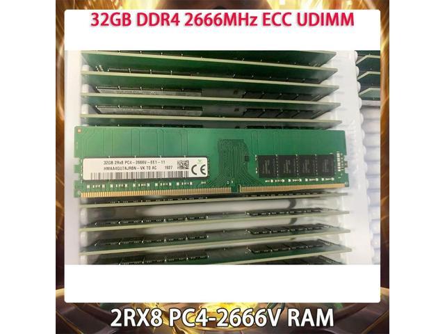 Click here for 1 Pcs RAM 32GB DDR4 2666MHz ECC UDIMM 2RX8 PC4-266... prices