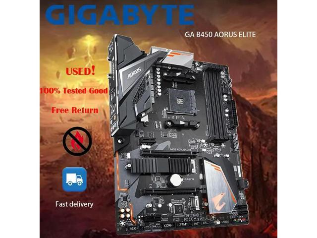 Click here for GA B450 ELITE Motherboard socket AM4 DDR4 B450 Des... prices