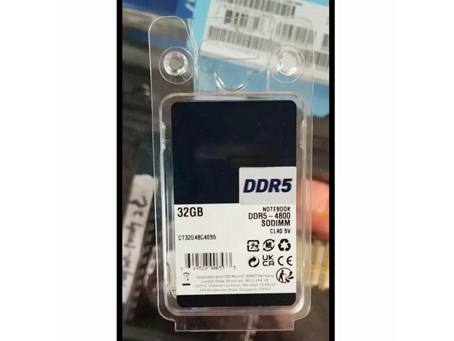 Click here for 1 Pcs 32GB DDR5 4800MHz SODIMM GT32G48C40S5 1.1V L... prices