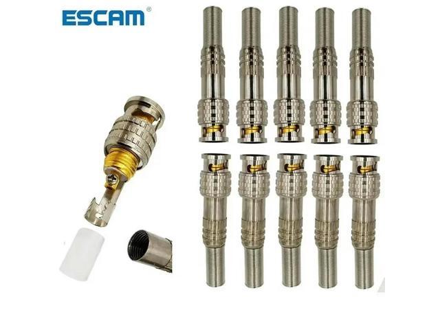 Click here for ESCAM 10pcs male solderless BNC connector for secu... prices
