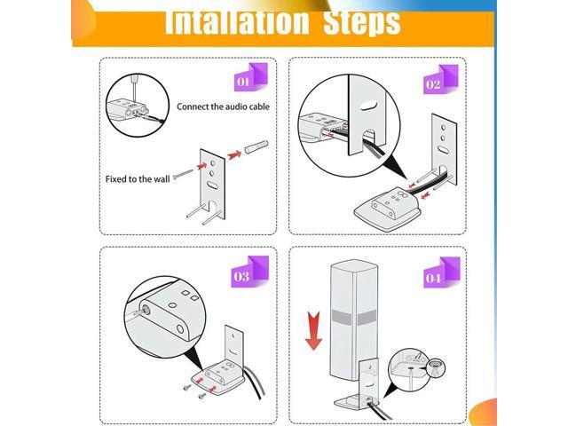 Click here for 4X Steel Black Wall Mount Brackets Replacement For... prices