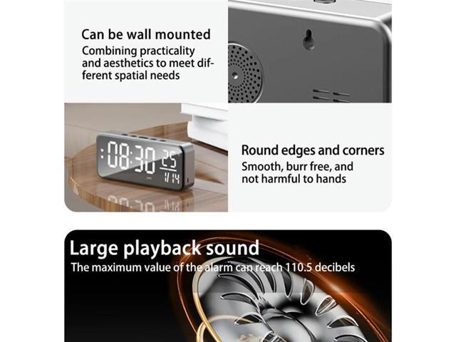 Click here for Sound Alarm Clock LED Music Alarm Clock Wall Mount... prices