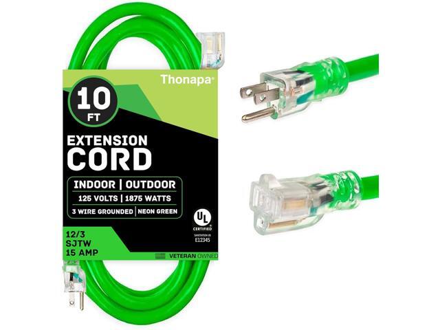 Click here for 12 Gauge Extension Cord 10 ft for Outdoor - 12/3 H... prices