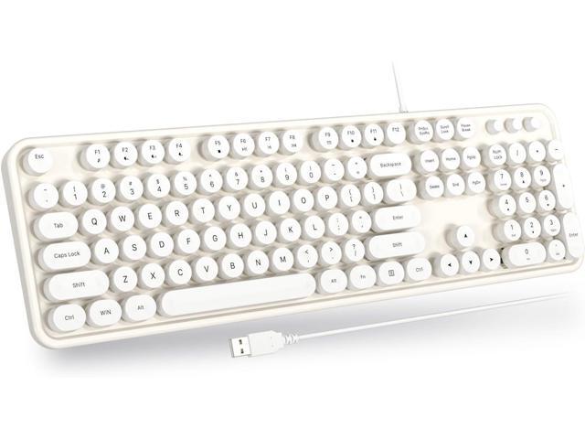 Click here for USB Wired Computer Keyboard - Retro Typewriter Key... prices