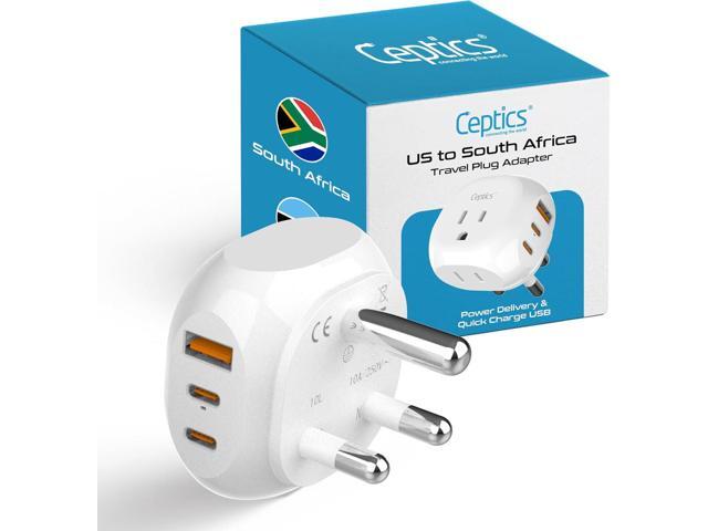 Click here for Ceptics South Africa Travel Adapter - 5 Input with... prices
