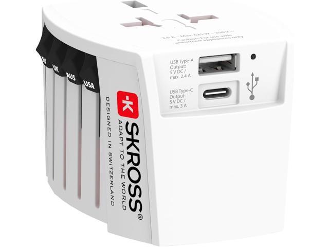 Click here for SKROSS Universal Travel Plug with USB and USB C  1... prices
