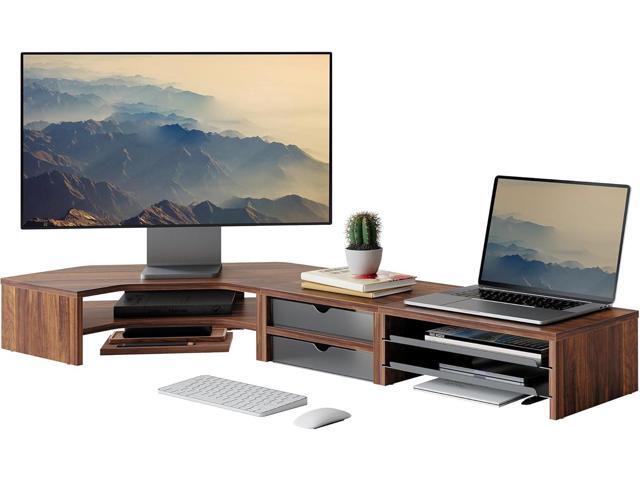Click here for Fenge Dual Monitor Stand  Corner Monitor shelf wit... prices