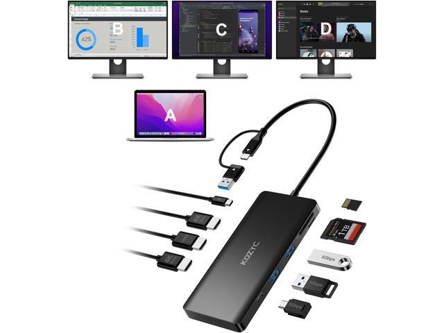 Click here for USB C Docking Station 3 Monitors Compatible with M... prices