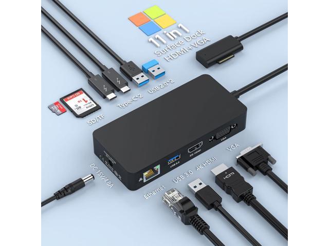 Click here for MS Surface Dock Triple Display 4K HDMI+VGA  11 in... prices