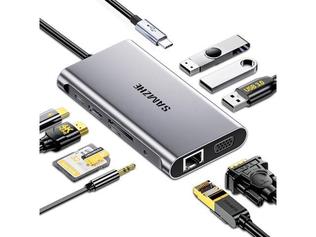 Click here for SAMZHE USB C Docking Station 10-in-1 USB-C Hub Dua... prices