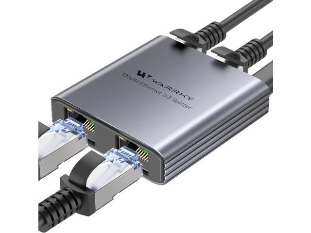Click here for WARRKY Ethernet Splitter 1 to 3  1000Mbps RJ45 Eth... prices