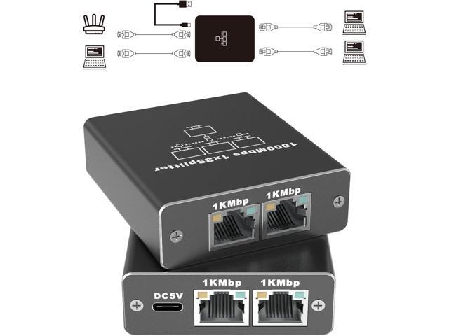 Click here for Gigabit Ethernet Splitter 1 to 3  Aluminium LAN Sp... prices