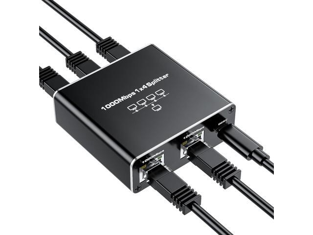 Click here for Ethernet Splitter 1 to 4 High Speed 1000Mbps  BolA... prices