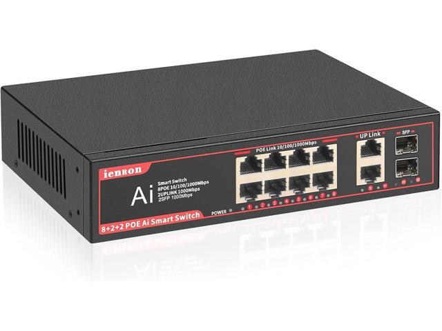 Click here for POE Gigabit Switch 8 Ports with 2 Uplink and 2 1.2... prices