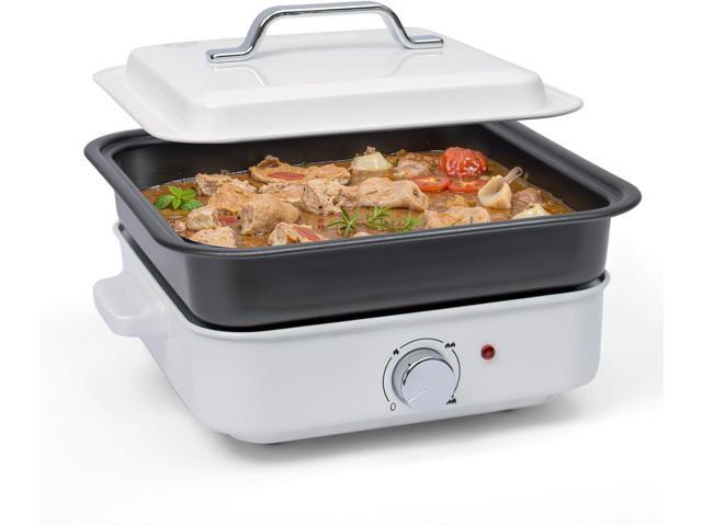 Click here for 2-in-1 Electric Hot Pot  4L Non-Stick Portable Sha... prices