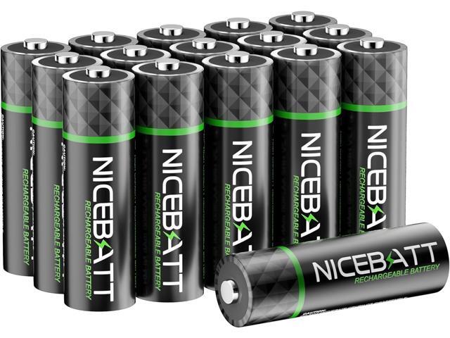Click here for Rechargeable aa Batteries 16 Count  2800mAh Premiu... prices