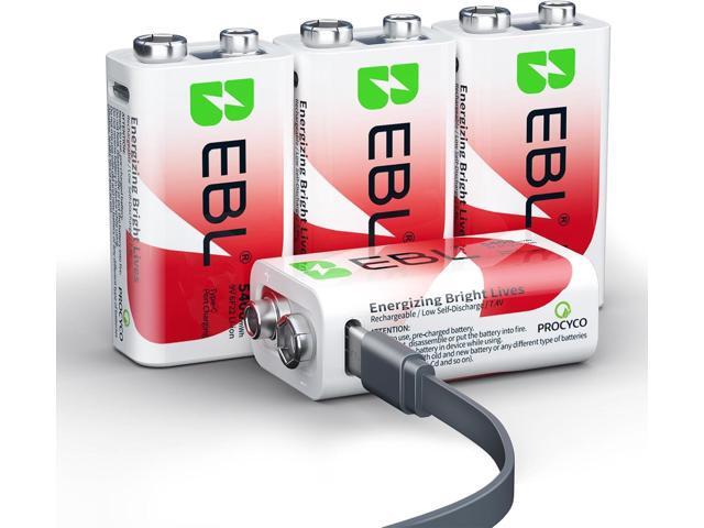 Click here for EBL Rechargeable 9V Batteries  5400mWh 9 Volt Lith... prices