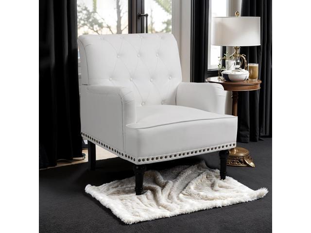 Click here for MOJAY PU Leather Accent Chair  Mid-Century Armchai... prices