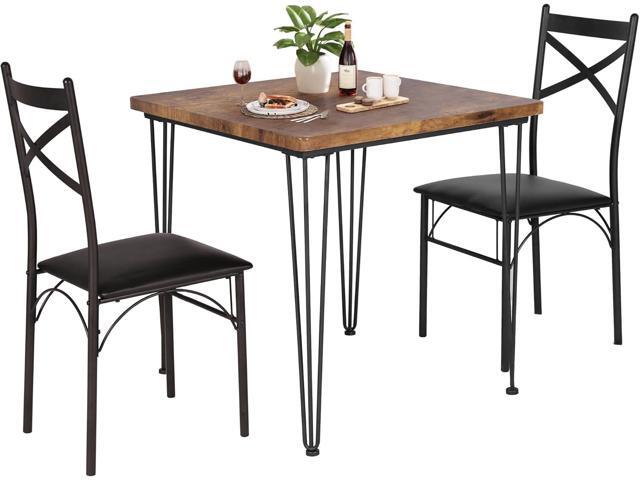 Click here for VECELO 3 Piece Dining Table Set for 2  Kitchen Tab... prices
