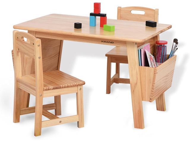 Click here for Kids Solid Wood Table and 2 Chair Set with Storage... prices
