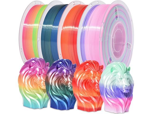 Click here for RAMBERY Silk Rainbow PLA 3D Printer Filament Bundl... prices