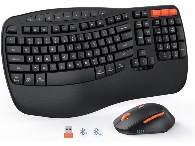 Click here for MEETION Wave Ergonomic Keyboard and Mouse Wireless... prices